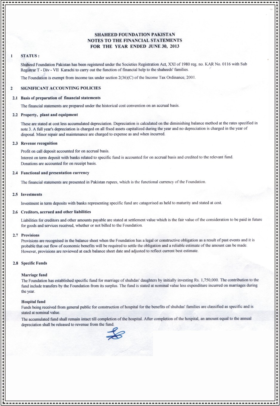 SFP Audit Report 2012 - 2013 Released - SFP News